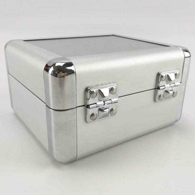 Middle Aluminium Storage Box 90 Degree Open Small Aluminum Empty Case