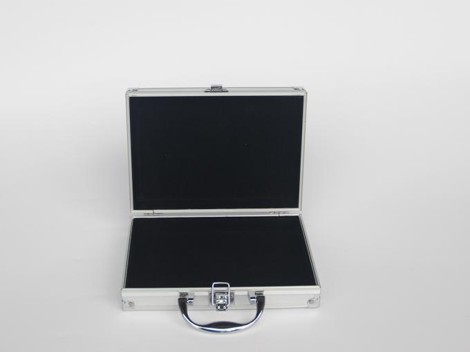 Silver Aluminum Hand Carrying Case With CMYK Printing 260 * 200 * 80mm ...