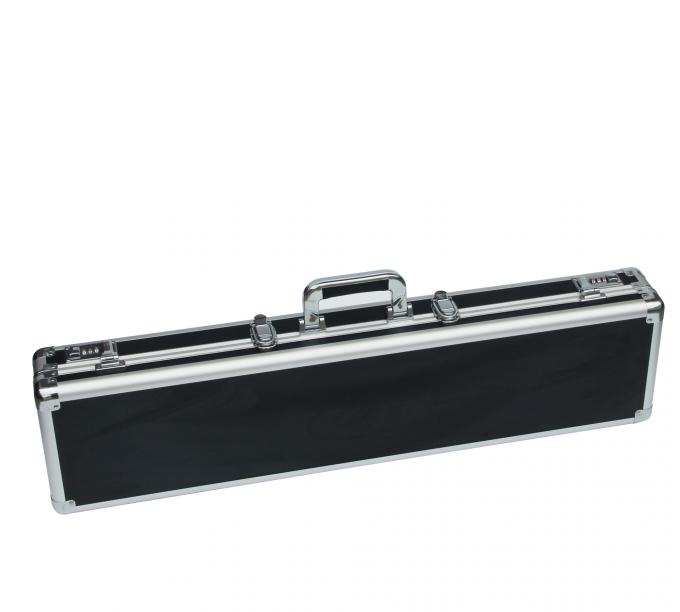 Long Aluminum Snooker Case Black Pool Case For Cue Wave Foam Glued ...