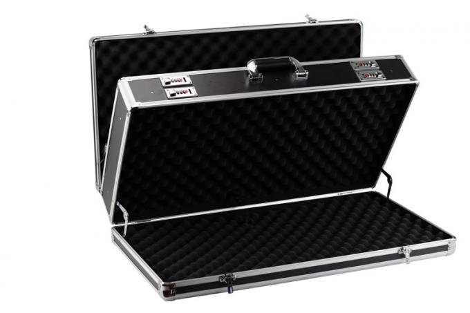 Aluminum Double Sided Gun Case Custom Made Aluminum Gun Case Foam ...