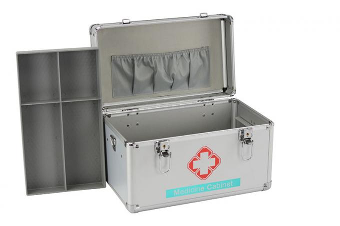 Aluminum Medicine Chest Carrying Case, Aluminum First Aid Kit Box