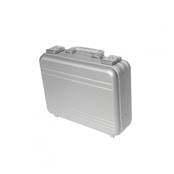Silver Aluminum Attache Case Aluminium Molded Document Box Storage Computer