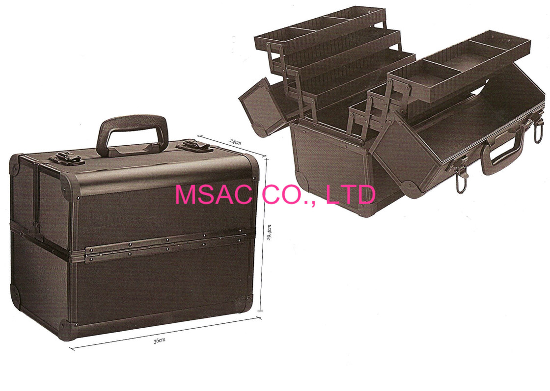 Detachable Pro Makeup Case / Professional Makeup Box L 360 X W 240 X H ...