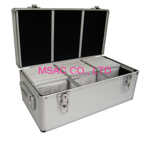 300 / 500 Aluminium CD Storage Case , Aluminum CD Storage Box Easy For ...