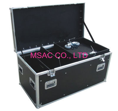 MS-F-01 Aluminium Instrument Case , Black Flight Case L1200 X W400 X H650mm