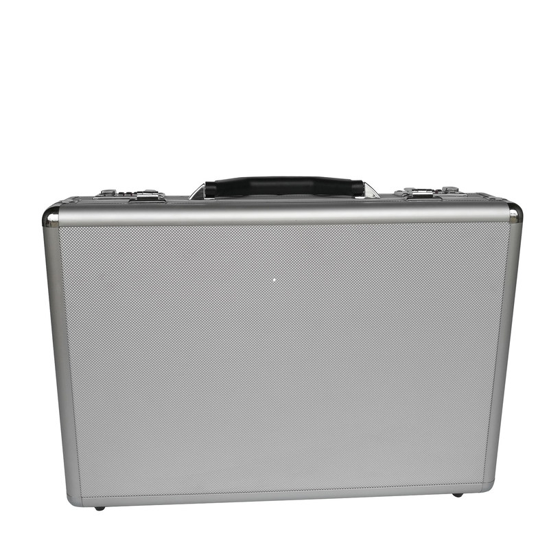 Funtional Aluminum Attache Case With Two Locks Silver ABS Pilot Case ...