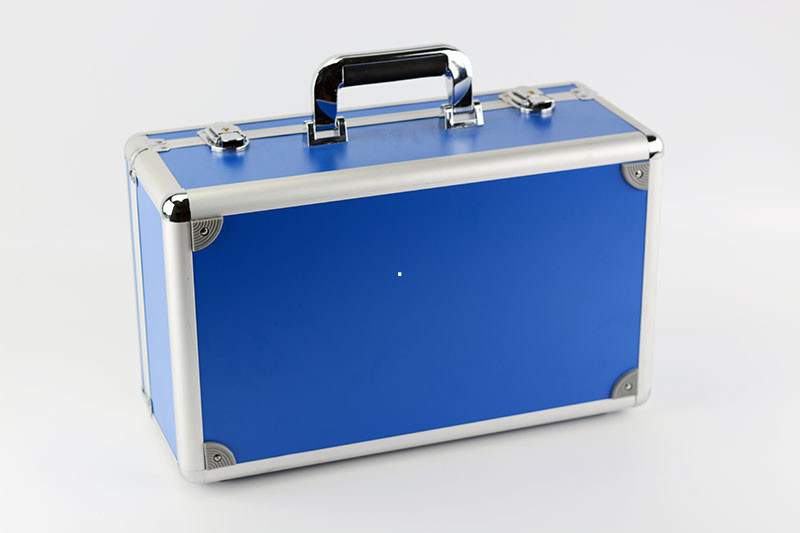 Customized Aluminum Blue Instrument Carrying Cases With Die Cut Foam ...