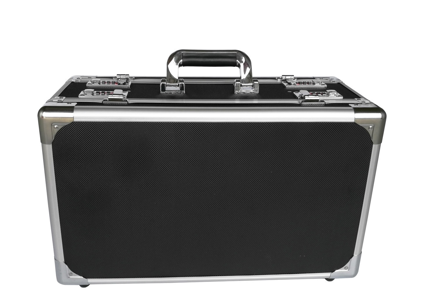 Black Aluminum Hard Case With Foam Insert Lockable Moistureproof For ...
