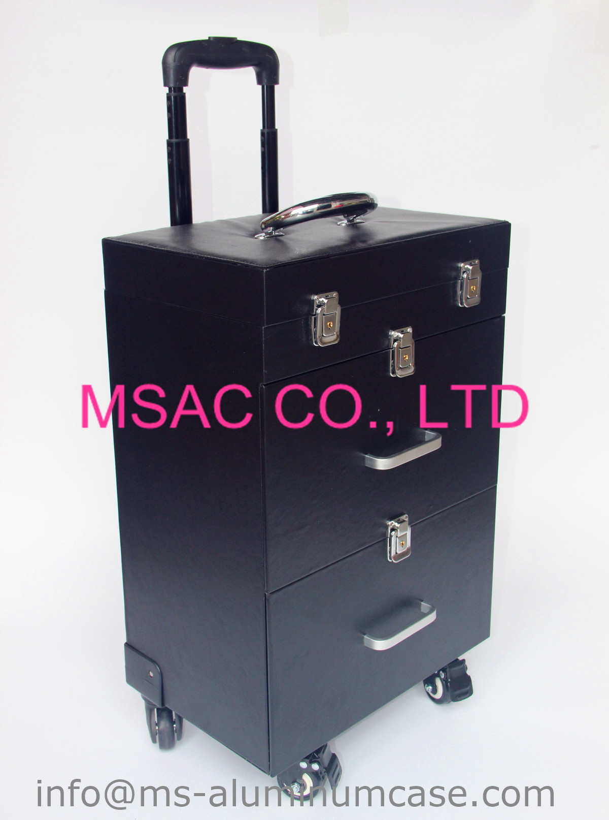 Professional Trolley Aluminium Beauty Case With Wheels PVC Lining ...
