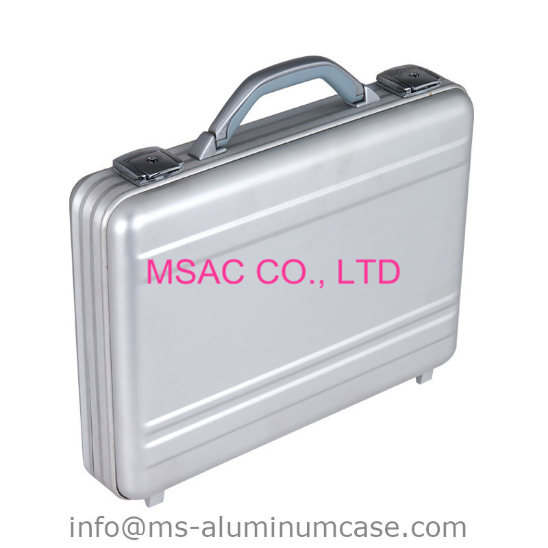 Silver Lockable Aluminum Attache Case