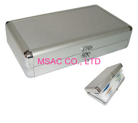 Sliver Aluminium DVD Storage Case , One Lock Aluminium DVD Storage Boxes