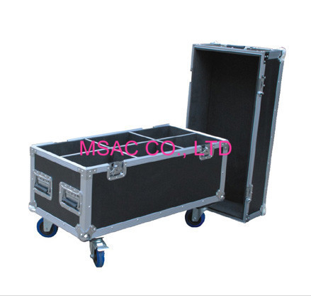 Strong Black Aluminium Flight Case With Wheels MS-F06 Logo Acceptable