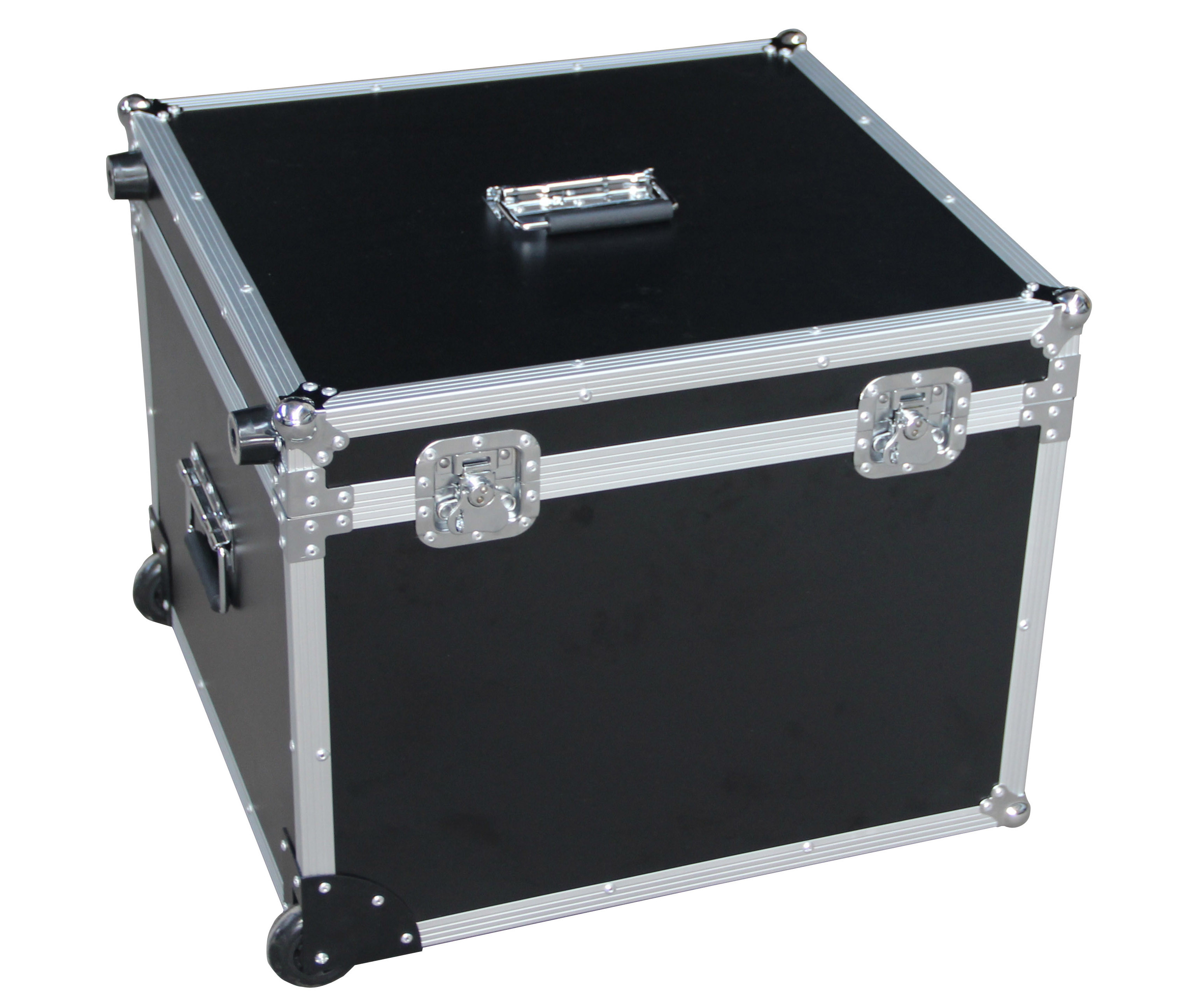 Custom Aluminium Flight Case With Two Wheels and Trolley System