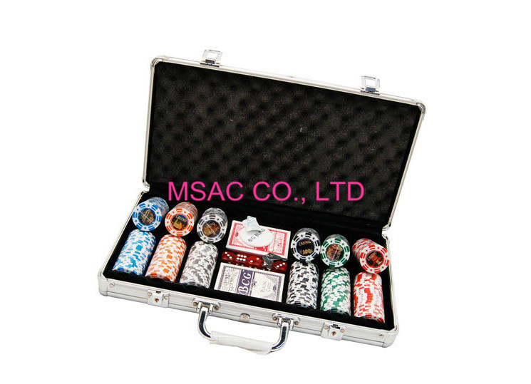 300 Pcs Aluminum Chip Case / Counter Carrying Cases Size L389 X W200 X ...