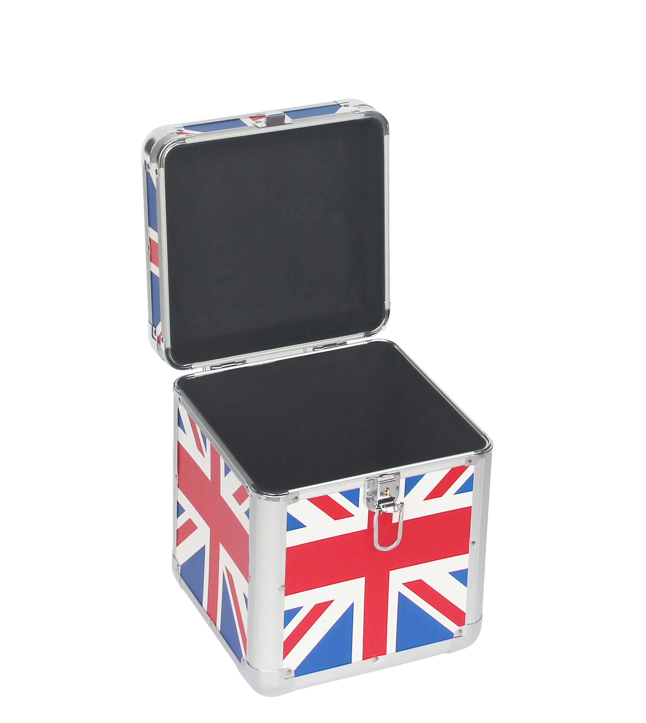 7'' Union Jack Flag Aluminum Carry Cases For Lp 50pcs, UK Flag Aluminum ...