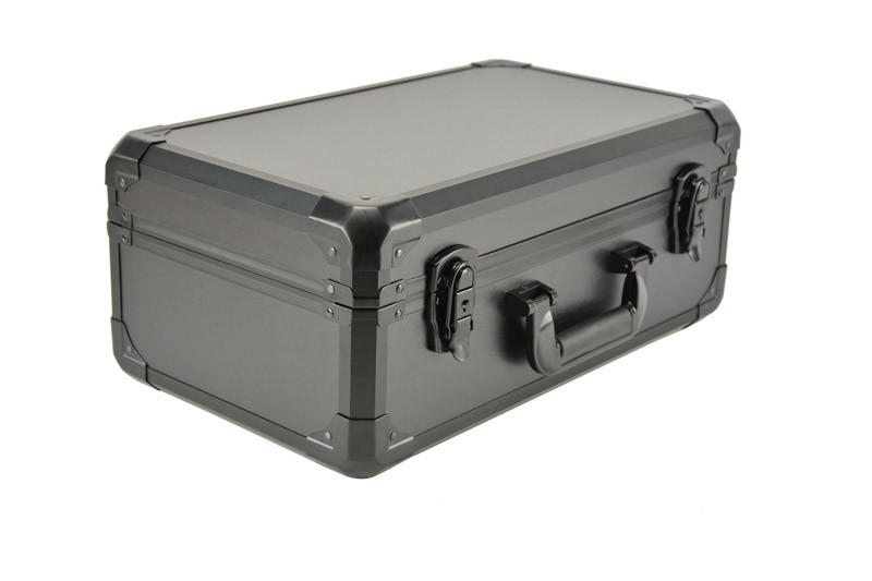 18 Inch X 12 Inch X 6 Inch Protable Black Aluminum Tool Carrying Case