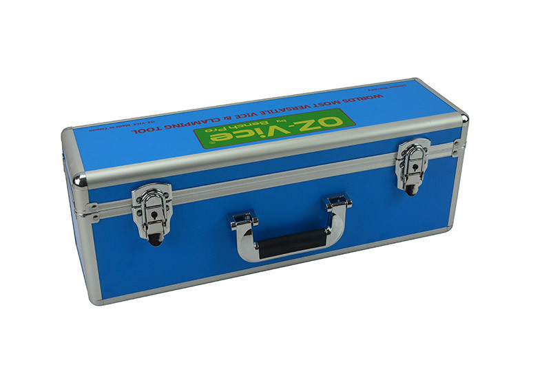 Blue Aluminum Hand Tool Case Fireproof 2mm Thickness EVA Inside 480 * ...
