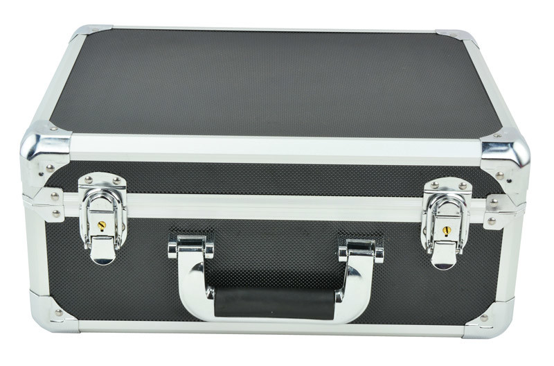 Black Aluminum Tool Carrying Case 400*360*200mm Aluminum Tool Briefcase ...